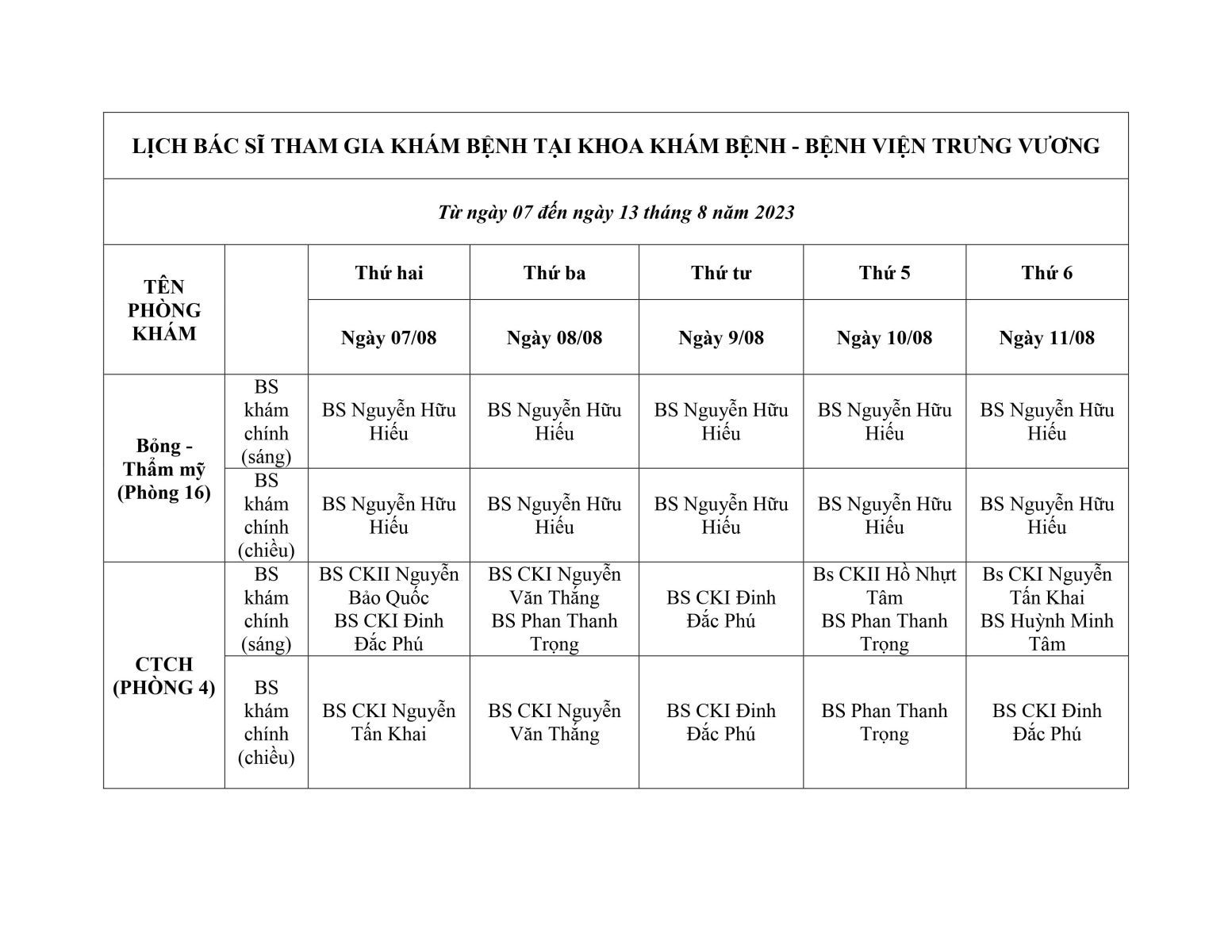 Bệnh viện Trưng Vương